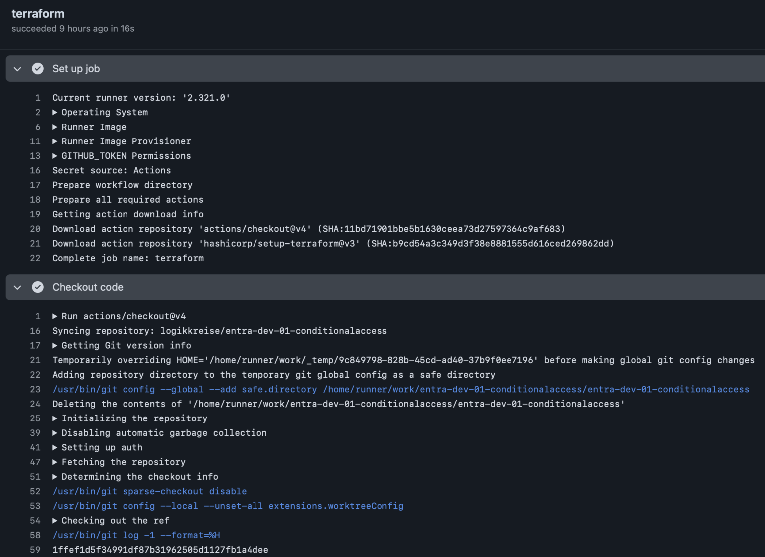Setting up GitHub Actions Workflow to manage Entra ID using Terraform and OIDC – PS >cloudkreise